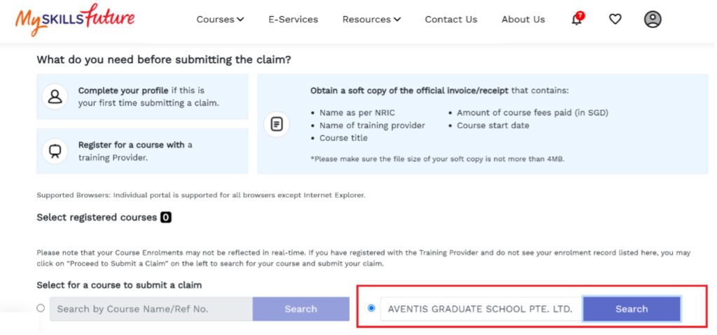 SkillsFuture Credits Claim Guide 2025 | Aventis Learning Group
