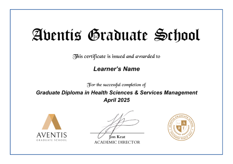Graduate Diploma in Health Sciences and Services Management